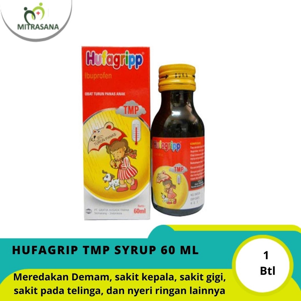 Jual Hufagrip Tmp Syr 60Ml (Merah) | Shopee Indonesia