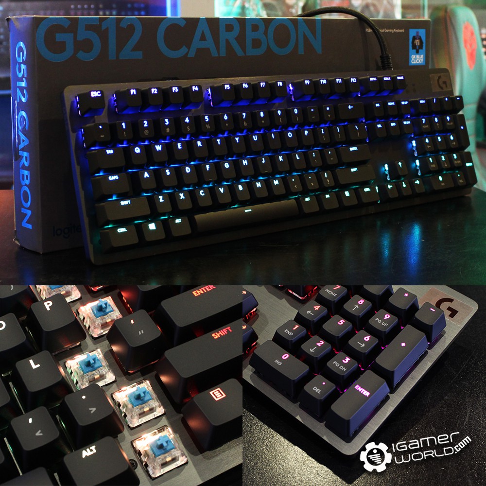 Jual Logitech G512 Carbon RGB Fullsize RomerG - Gaming Keyboard ...