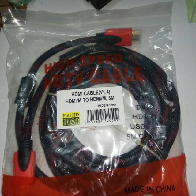 Jual KABEL HDMI 5 M RAJUT | Shopee Indonesia