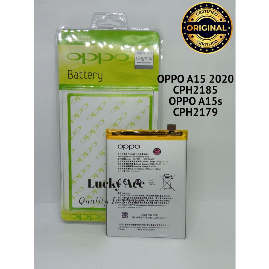 Jual Batre Baterai Original Oppo A15 2020 CPH2185 - Opo A15s CPH2179 ...