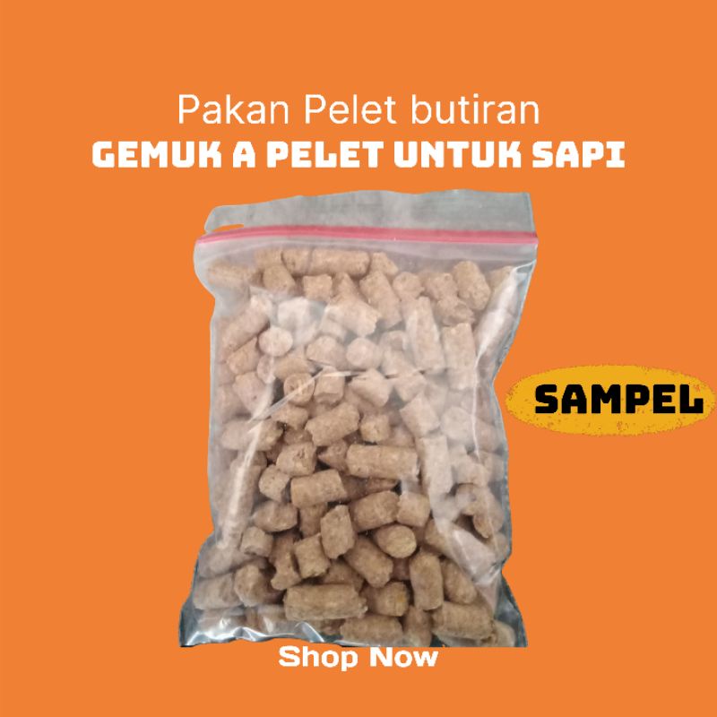 Jual Gemuk A Pelet Pakan Ternak Sapi Kambing Domba 200 gram dan 1 kg ...