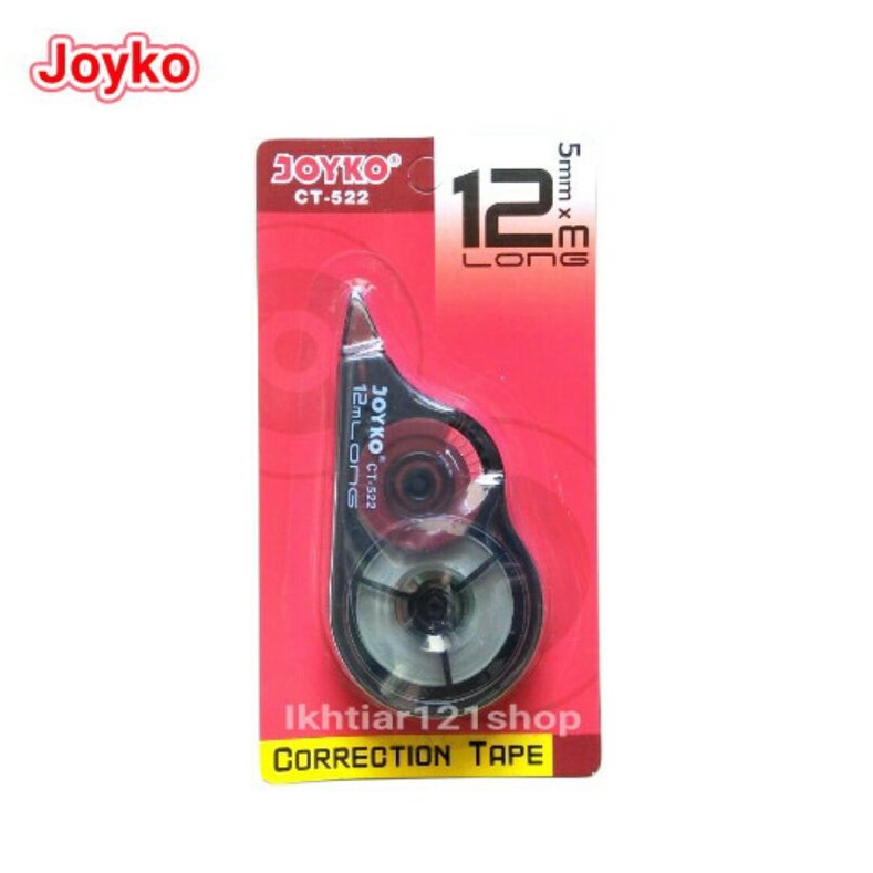 Jual Correction Tape Label Joyko 12 Meter /Tip X Tape Joyko CT-522 ...