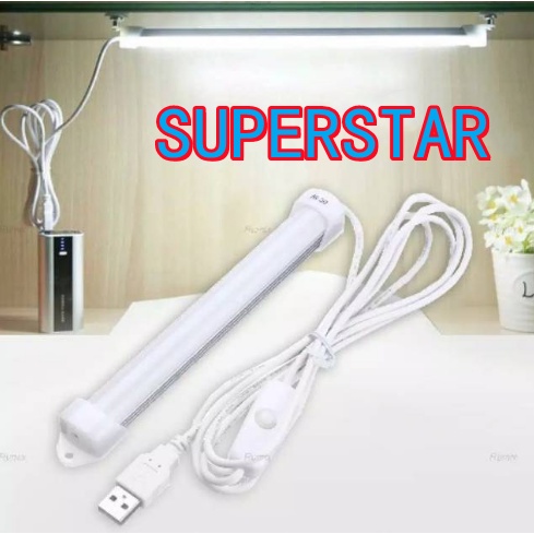 Jual lampu neon panjang strip 20w/tabung led usb lampu belajar kerja ...