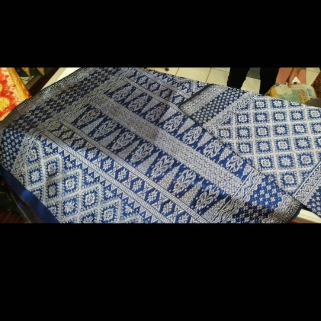 Jual Songket tenun asli Palembang lepus kristal silver seragam | Shopee Indonesia