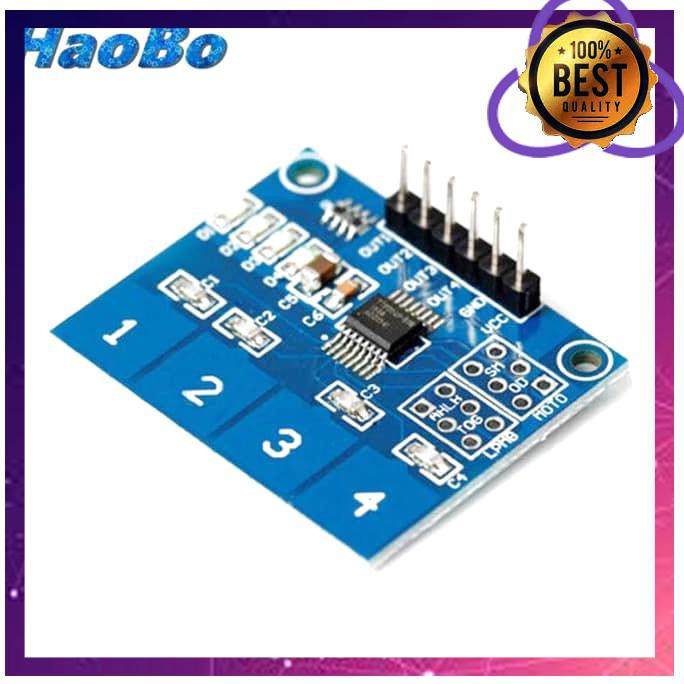 Jual TTP224 4 CHANNEL DIGITAL CAPASITIVE TOUCH SWITCH SENSOR SENTUH ... Jual TTP224 4 CHANNEL DIGITAL CAPASITIVE TOUCH SWITCH SENSOR SENTUH ...