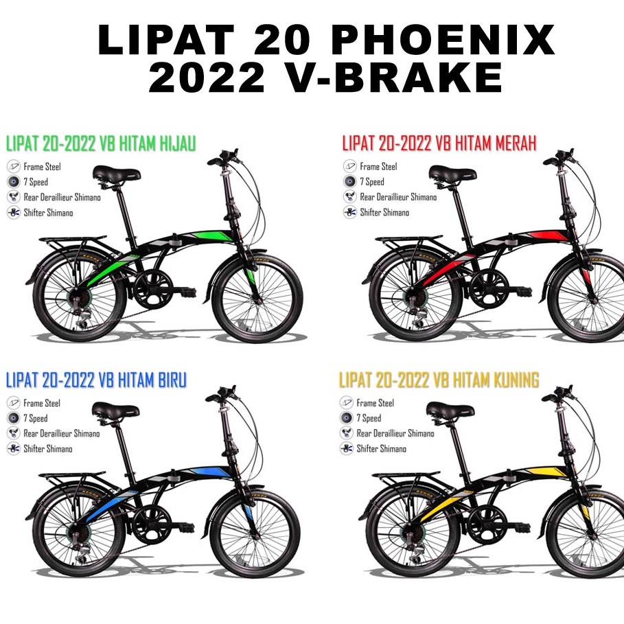 Jual SEPEDA LIPAT 20 PHOENIX 2022 | Shopee Indonesia