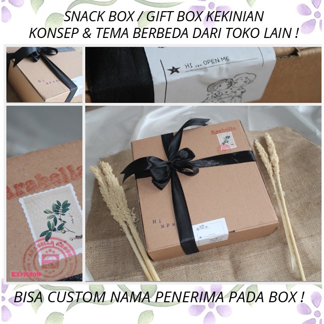 Jual Snack Box / Gift Box Kado Hadiah Ulang Tahun Valentine | Shopee ...