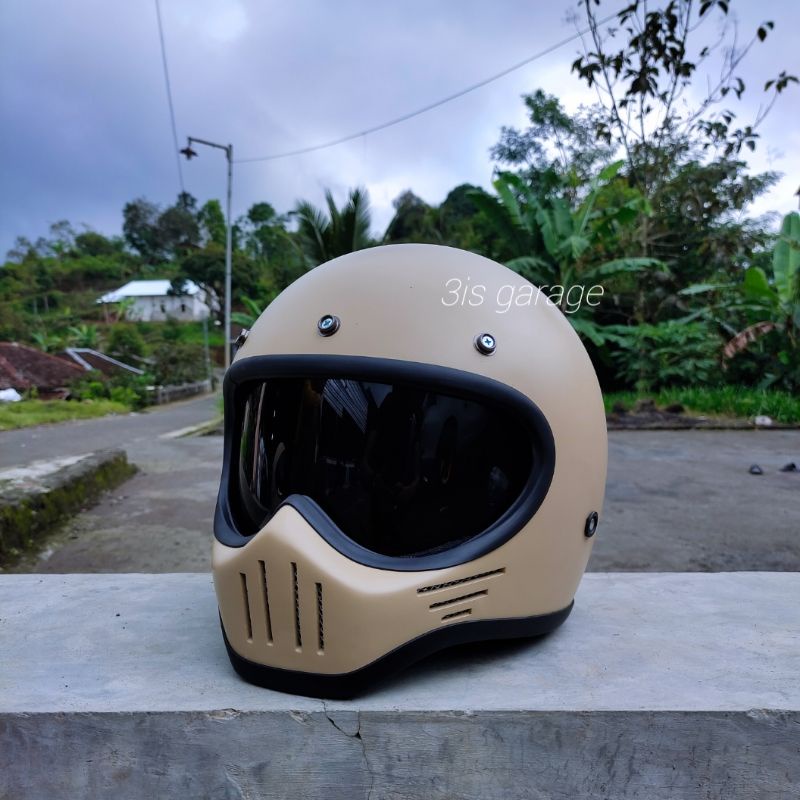 Jual HELM CUSTOM CLASSIC SIMPSON M30 CAKIL RETRO FULL FACE | Shopee ...