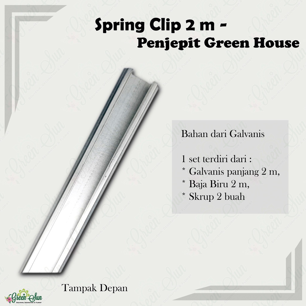 Jual Spring Clip 2 Meter Galvanis - Insectnet - Plastik UV- Greenhouse ...