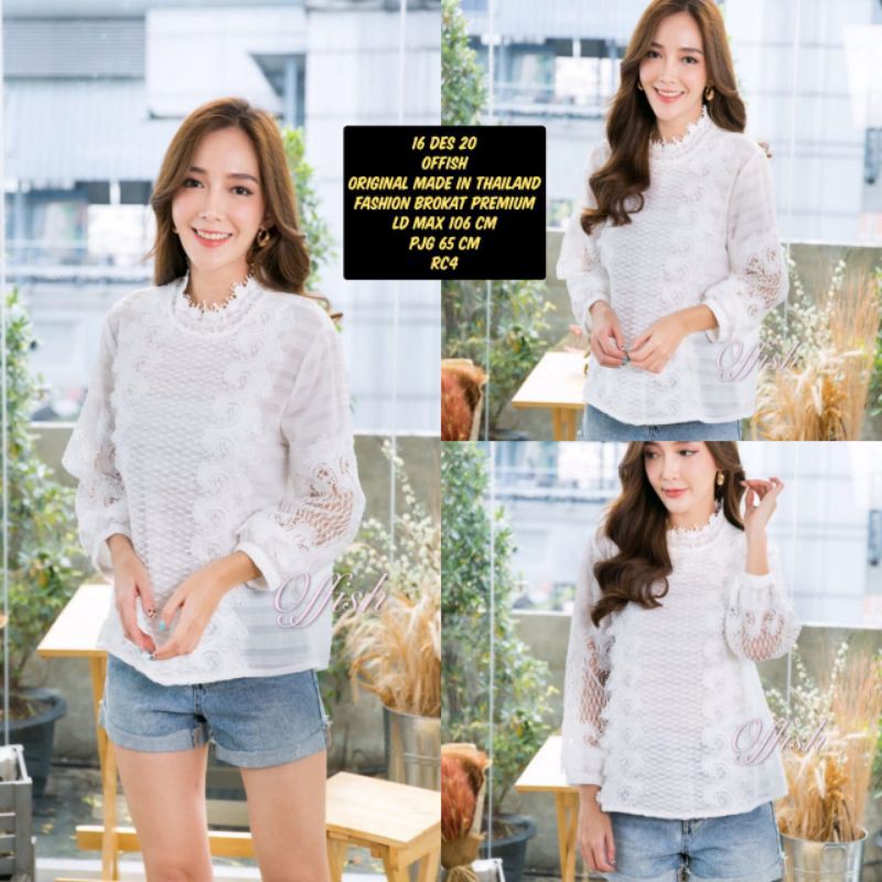Jual blouse offish bangkok | Shopee Indonesia