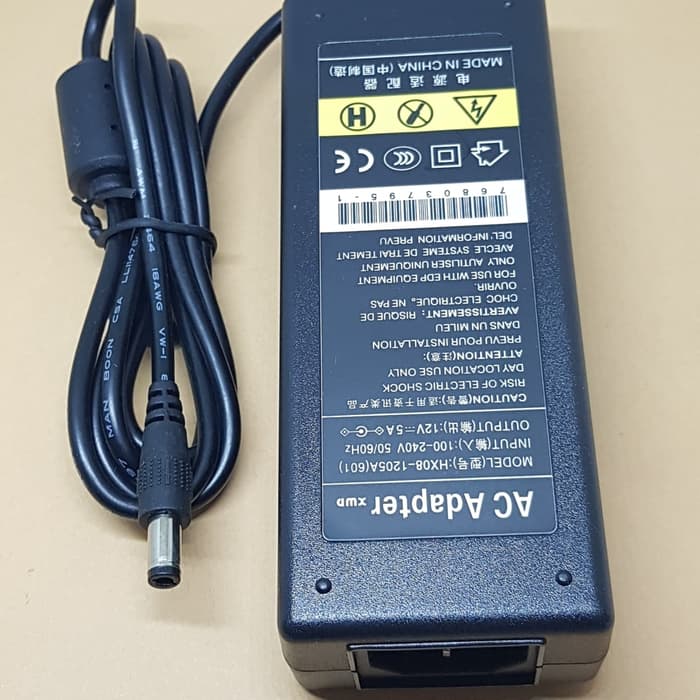 Jual Heavy Duty Adaptor Adapter Power Supply DC12V 5A 60W | Shopee ...