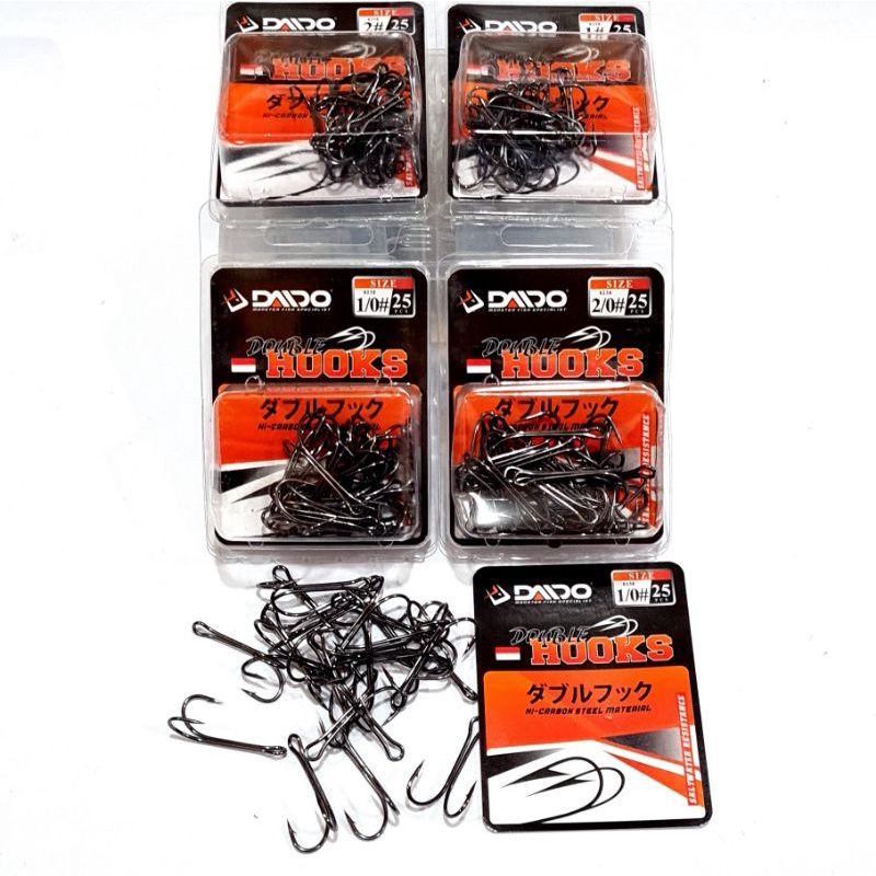 Jual double hook daido (isi 25 pcs) | Shopee Indonesia