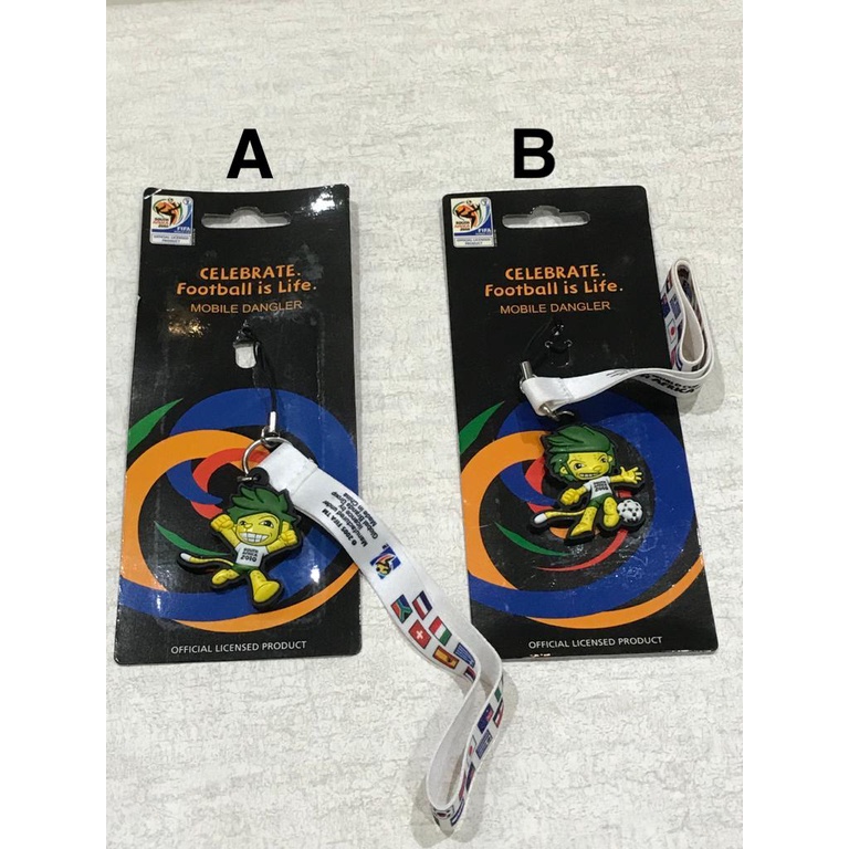 Jual MOBILE DANGLER FIFA WORLD CUP 2010 ORIGINAL ASSORTED BAHAN KARET ...