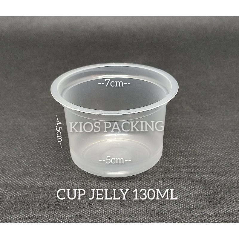 Jual Gelas Plastik Cup Jelly / Cup Puding 130ml @50pcs | Shopee Indonesia