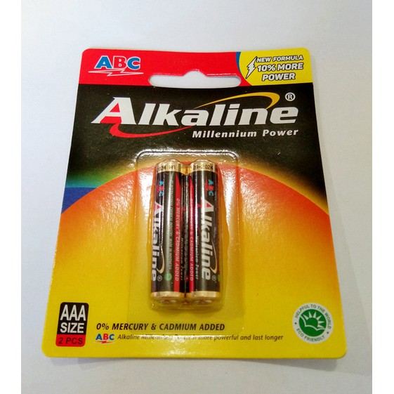 Jual ABC Battery Alkaline AAA (LR03) bp2 - 1 Set / 2 Pcs | Shopee Indonesia
