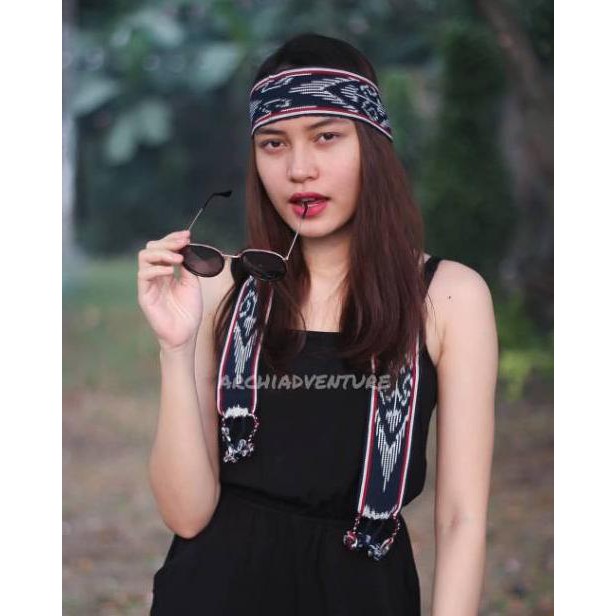 Jual SPOT Kain Tenun Ikat Kepala Etnik ( dayak kalimantan sumba ...