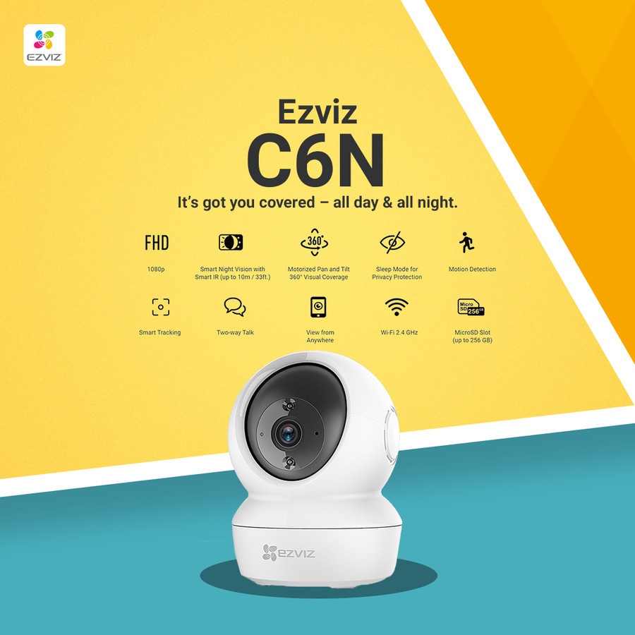Jual EZVIZ C6N 2MP Smart IP Camera Indoor CCTV Camera Wifi Full HD ...