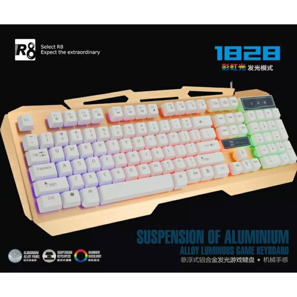 Jual Keyboard USB Gaming R8 Kb-1828 Backlight - Keyboard Gaming ...