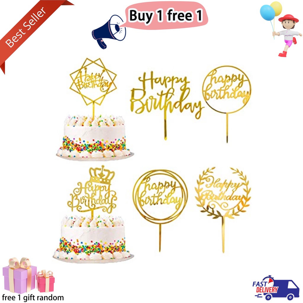 Jual Cake Topper Happy Birthday Acrylic Akrilik | Shopee Indonesia