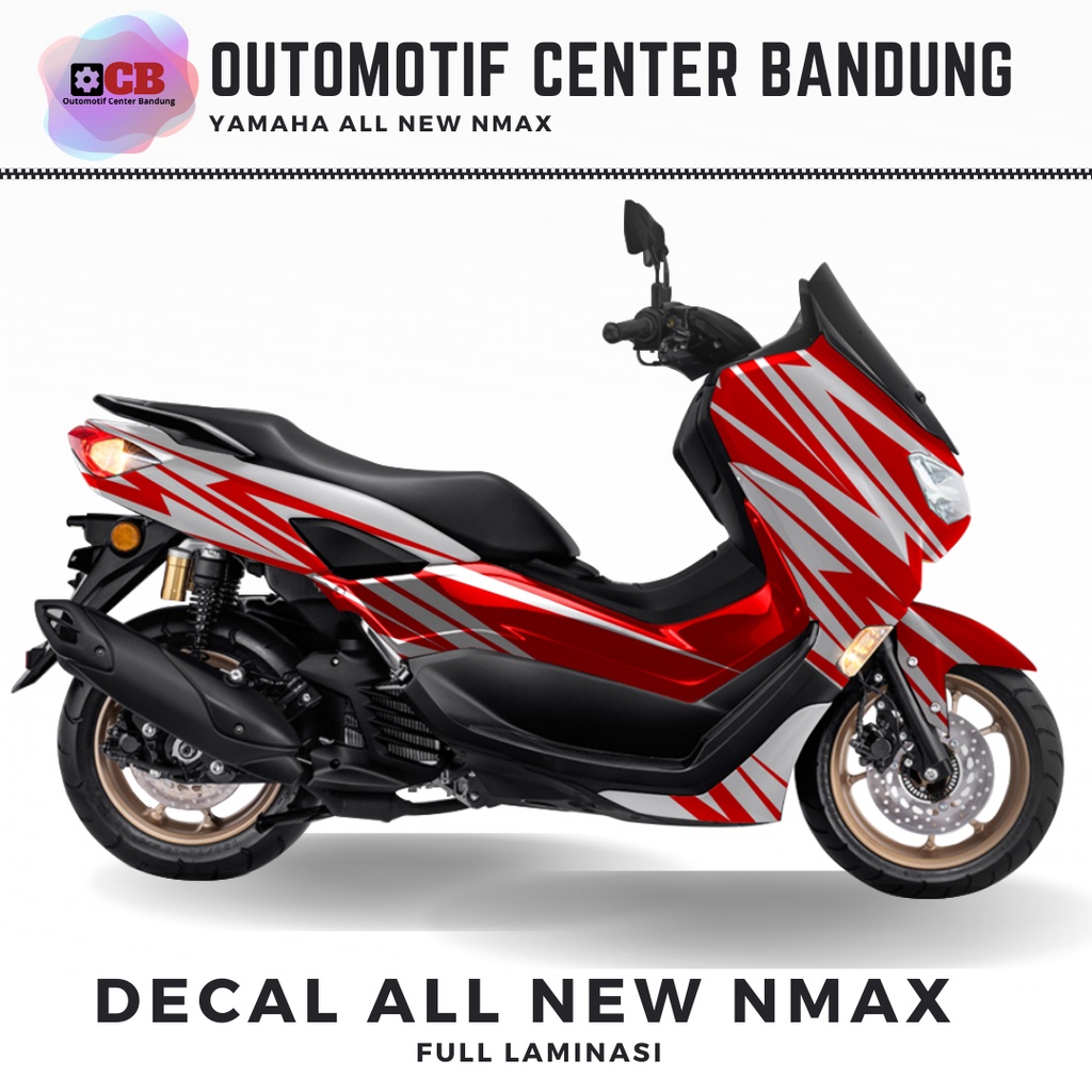 Jual DECAL NMAX 2020 2021 2022 NEW - STIKER FULL BLOK MERAH PUTIH ...