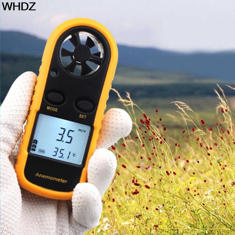 Jual pengukur kecepatan angin digital wind speed anemometer thermometer ...