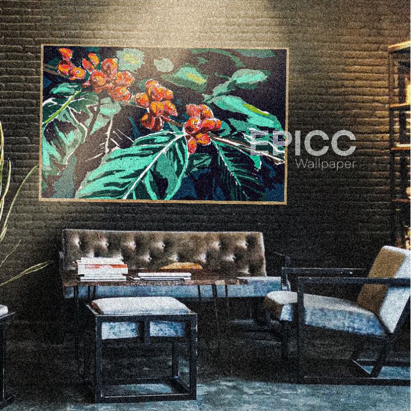 Jual Lukisan Kopi Dinding Cafe || Hiasan Wall Art Decor Cafe Kedai Kopi ...