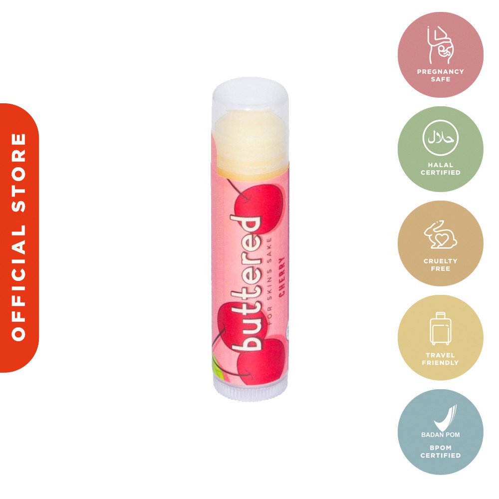 Jual MSBB - Buttered - Cherry Lip Balm SPF 15 | Shopee Indonesia