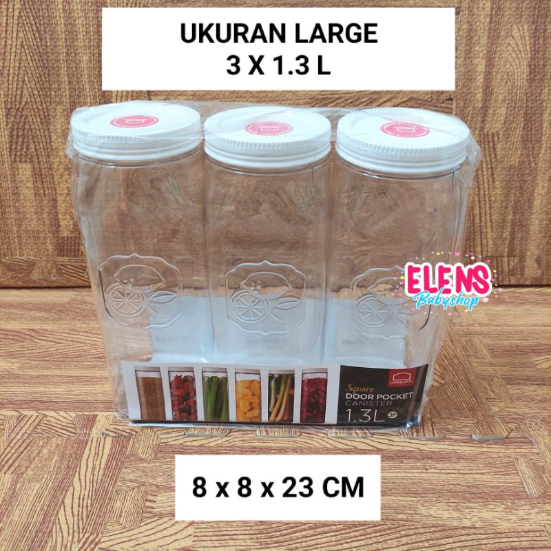 Jual Lock n Lock Door Pocket Canister toples kue kering kacang 1.3L | Shopee Indonesia