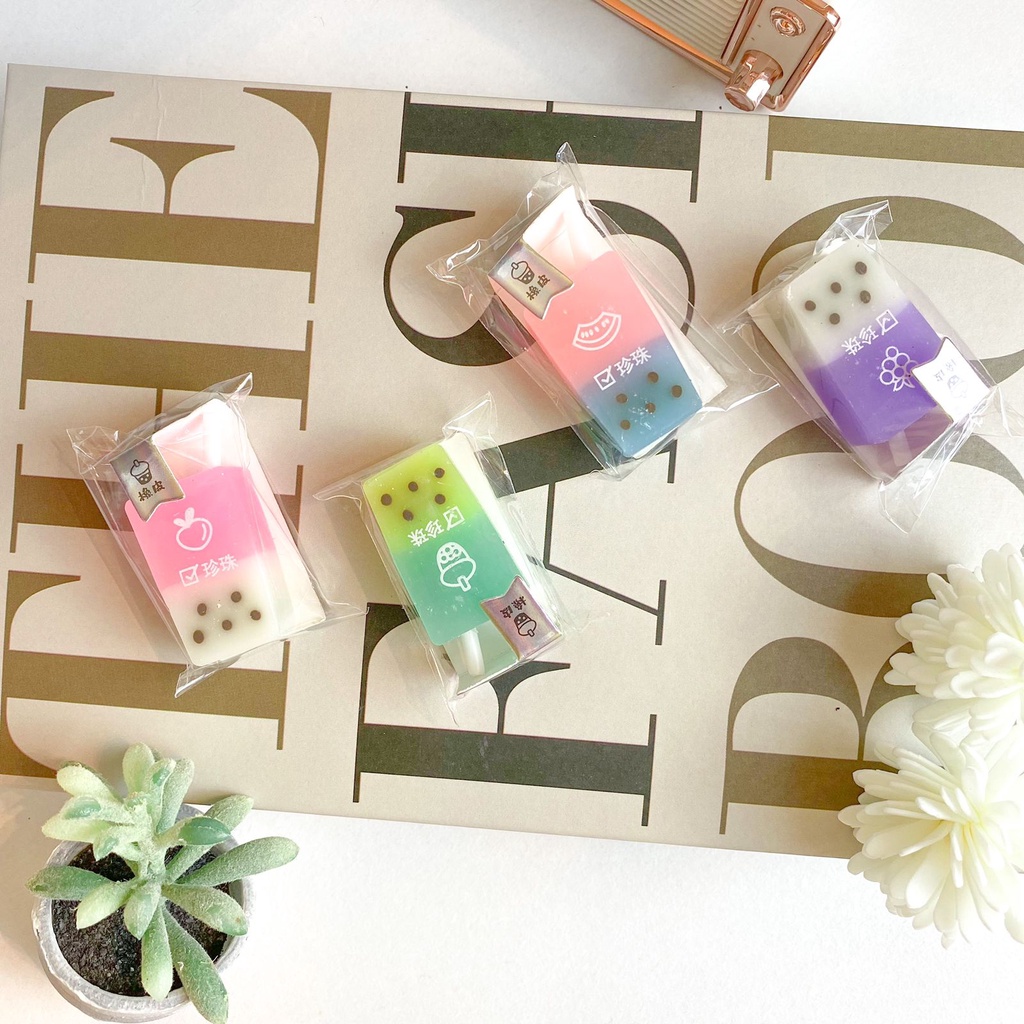 Jual Penghapus Boba Karet Minuman Milk Tea Eraser Hapusan Karakter Lucu ...