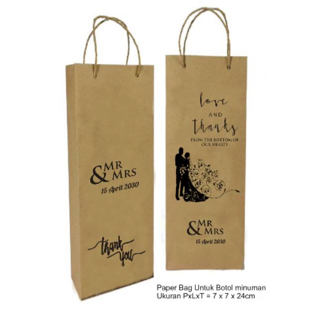 Jual Paperbag botol minuman | Shopee Indonesia