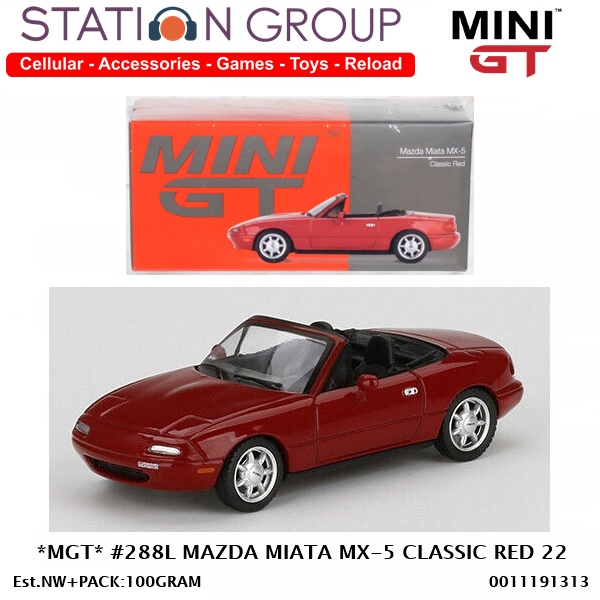 Jual MINI GT #288L MAZDA MIATA MX-5 CLASSIC RED 22 - DIECAST | Shopee ...