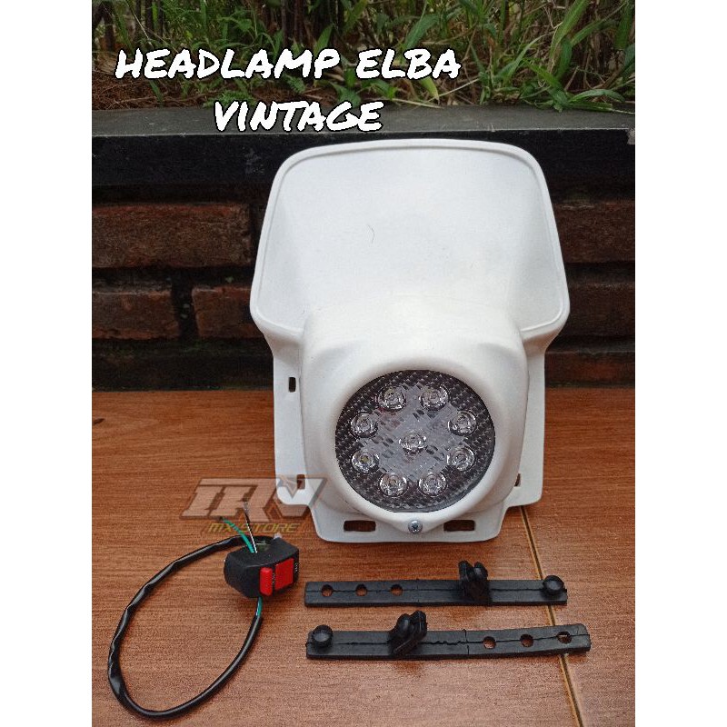 Jual Headlamp Elba Led depan Model Vintage Universal | Shopee Indonesia