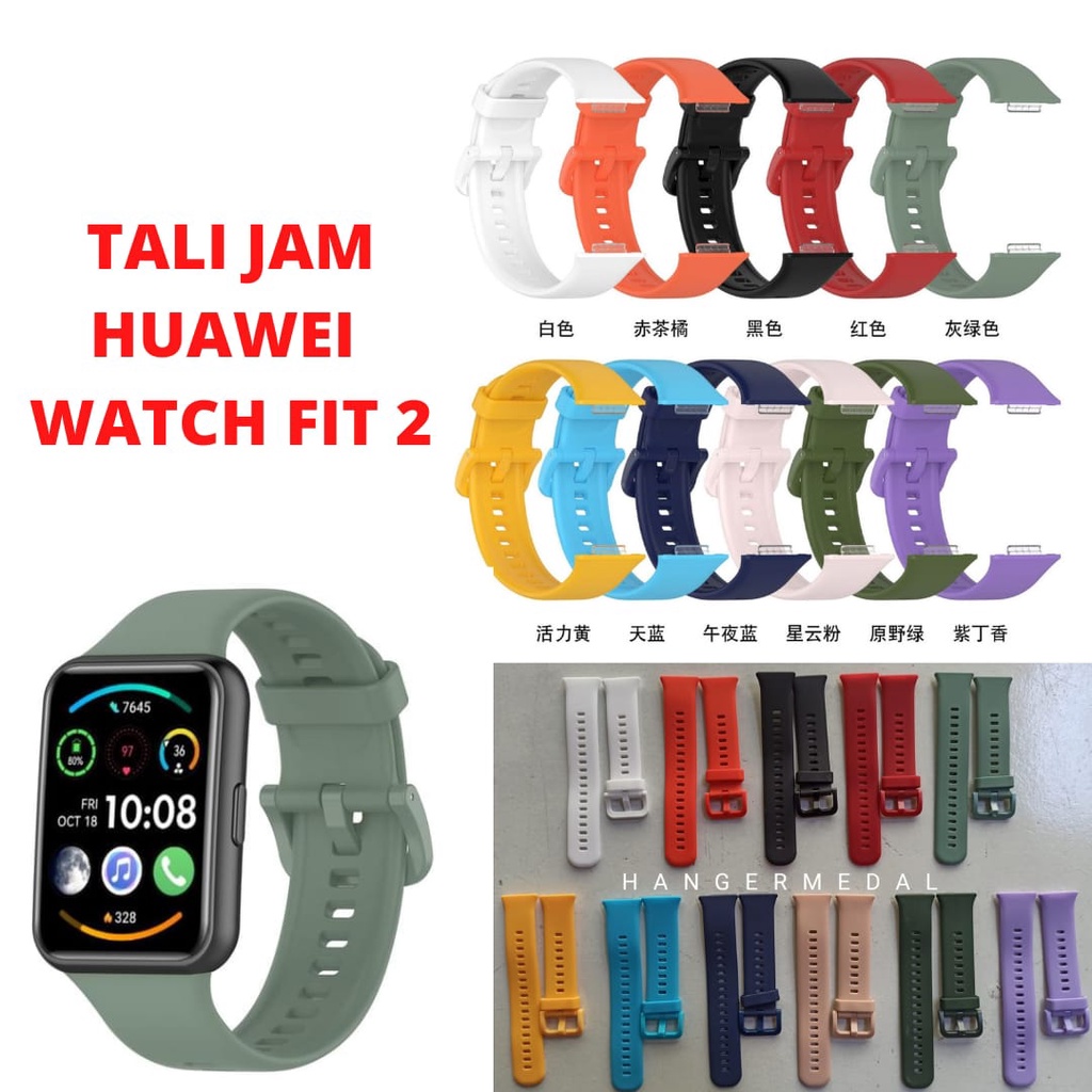 Jual Silicone Huawei Watch Fit 2 Strap Tali Jam Rubber Karet Silikon ...