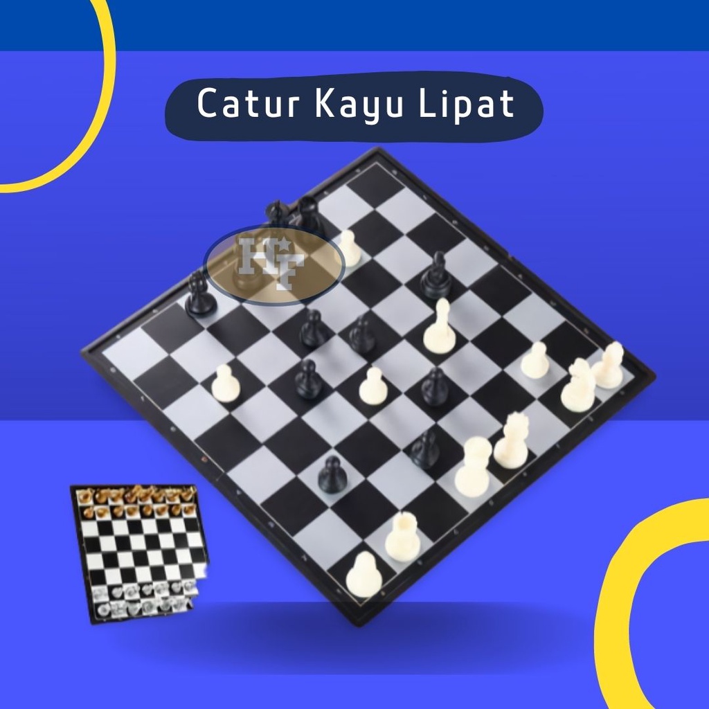 Jual Catur/Catur Kayu/Catur Kayu Lipat/Catur Lipat/Mainan Catur/Catur ...