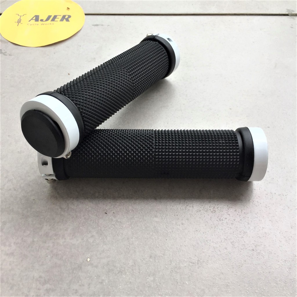 Jual Hand Grip Sepeda double lock Anti selip handle bar stang pegangan ...