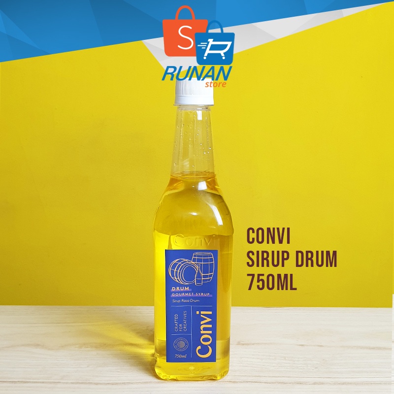 Jual Sirup Rasa Rum 750 ml Convi Drum Gourmet Syrup Premium 750ml Sirup ...