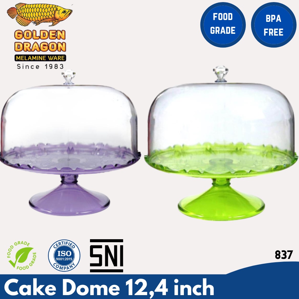 Jual Wadah Saji Makanan Tempat Cake Kue Bolu Tar Brownies / Cake Dome ...