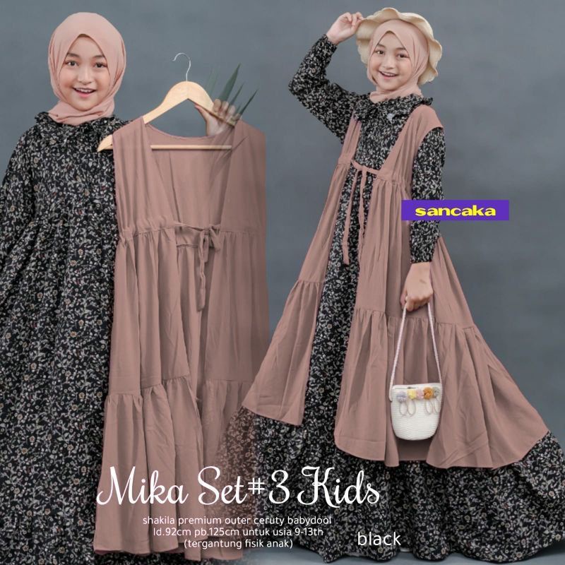 Jual MIKA SET 3 KIDS ANAK LABEL MADANI | Shopee Indonesia
