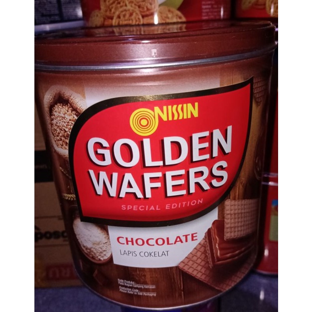 Jual Nissin Golden Wafers chocolate Lapis coklat 300g | Shopee Indonesia