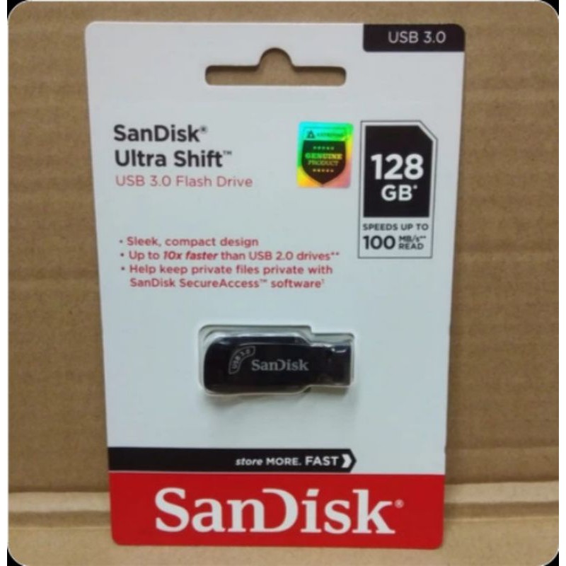 Jual Flashdisk Flesdis Plesdis 128GB 64GB 32GB Sandisk Ultra Shift USB3 ...