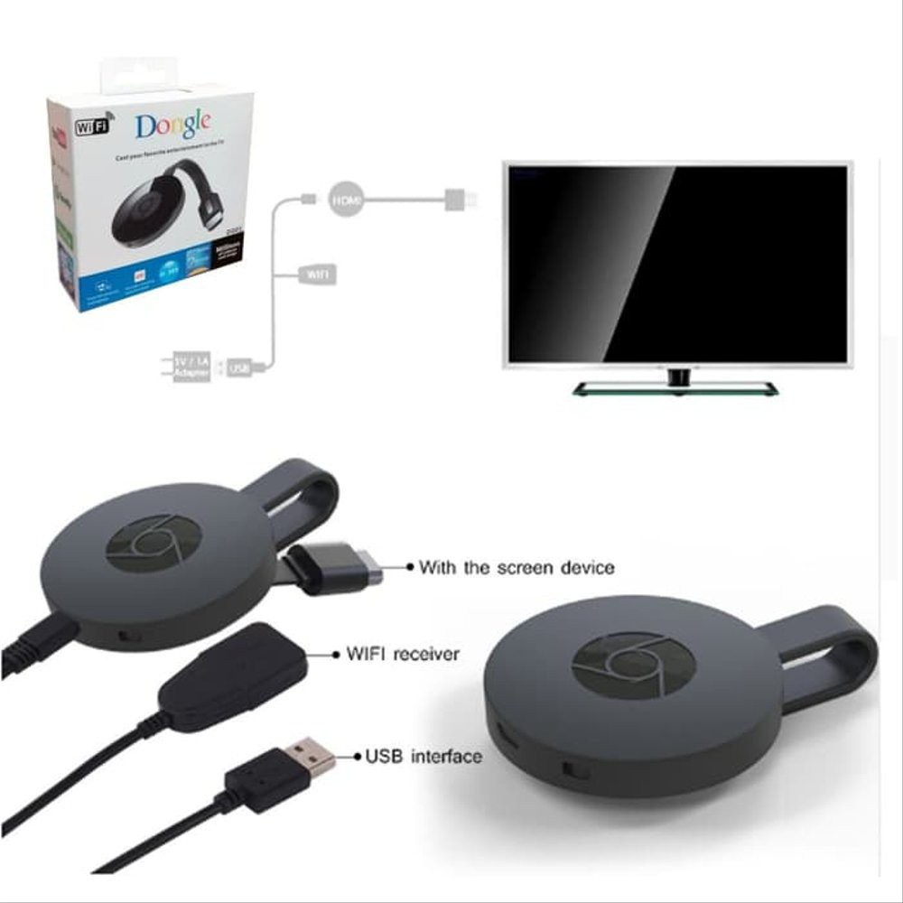Jual Wifi Dongle Chrome Cast HDMI Miracast Screen Cast DLNA for Android ...