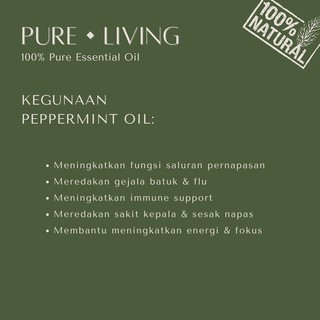 Jual Peppermint - 100% Pure Essential Oil 15ml | Batuk & Pilek - Cough & Flu | Aromatherapy Oil ...