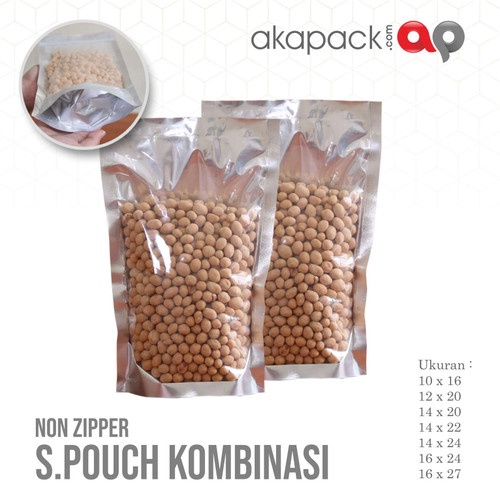 Jual Standing Pouch Kombinasi Transparan SPK2 16x27 Tanpa Zipper 90 ...