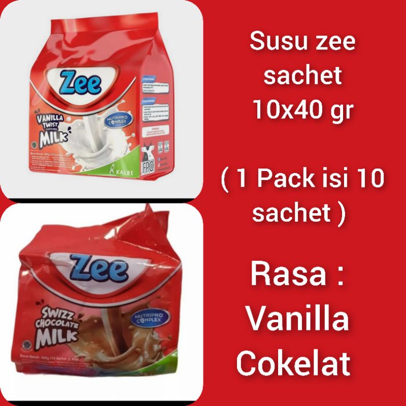 Jual susu zee bag 10x40 gr / zee bag ( isi 10 sachet) | Shopee Indonesia