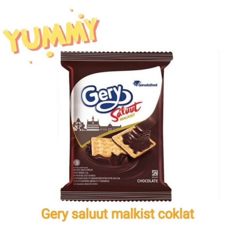 Jual Gery Saluut MALKIST Chocolate salut cokelat 18gr | Shopee Indonesia