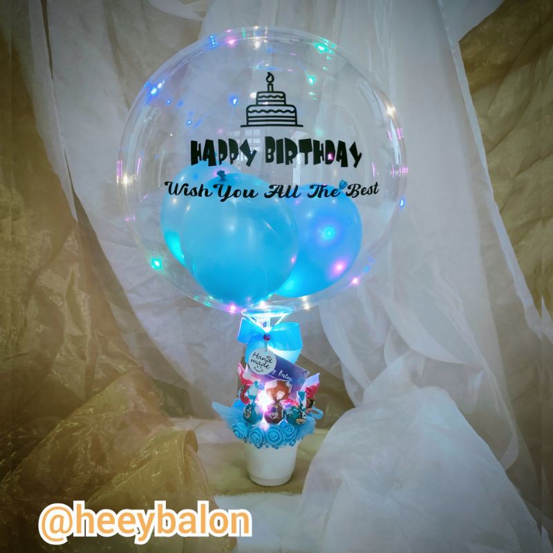 Jual Balon Buket/Balon Box/Balon Bening/Balon Snack/Balon ultah/Balon ...