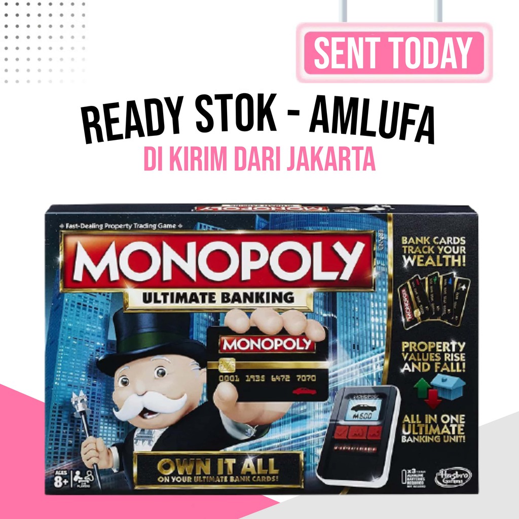 Jual MONOPOLY ULTIMATE BANKING | Mainan Board Game Monopoly | Shopee ...