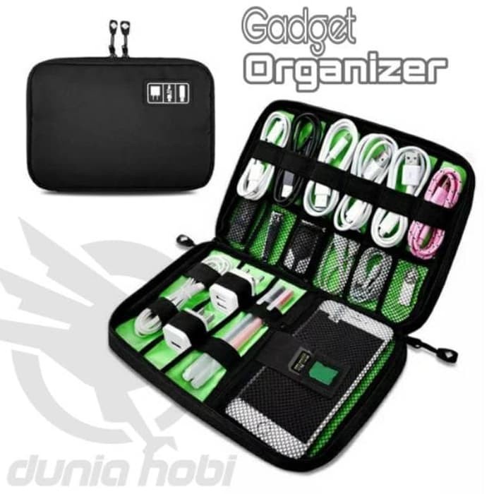 Jual Gadget Softcase Organizer Ponsel Kabel Charger Usb Tas Penyimpanan ...