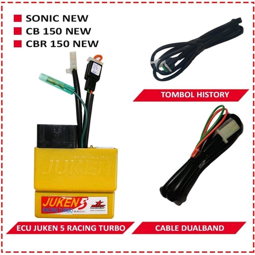 Jual ECU JUKEN 5 BASIC RACING TURBO SONIC NEW/CB 150 NEW/CBR 150 NEW ...