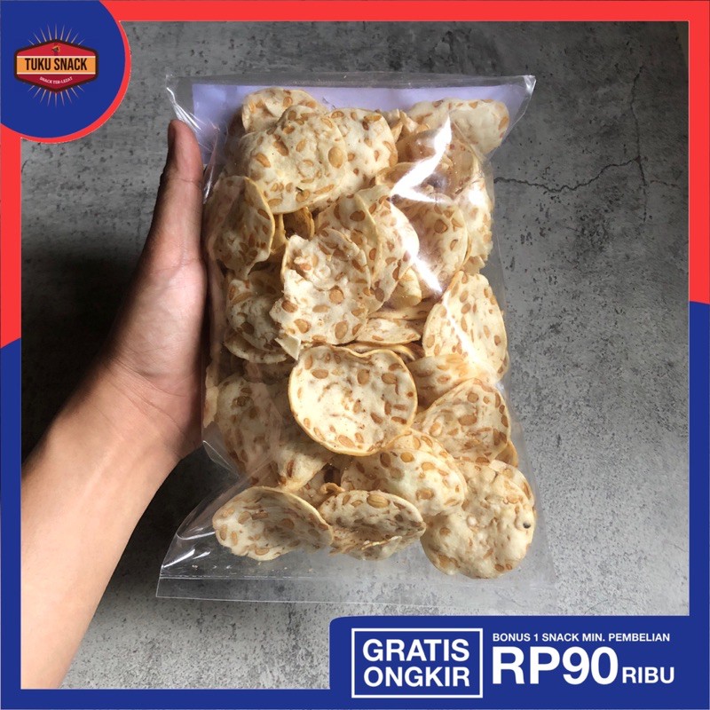 Jual Keripik Tempe Oven Bulat Bundar Mini Sagu Snack Jajanan Lebaran ...